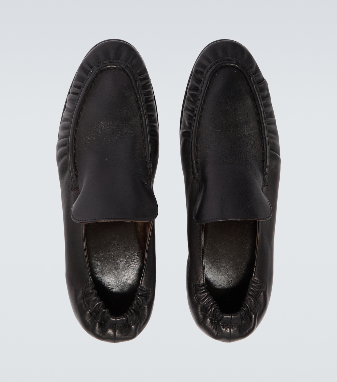 Soft Two leather loafers in black - The Row | Mytheresa