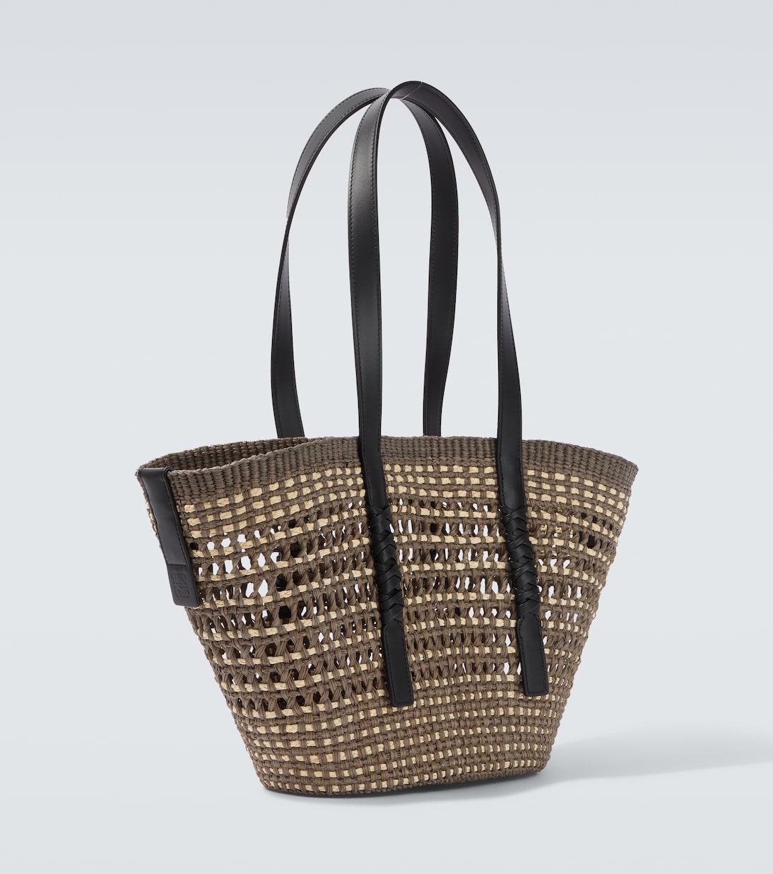 Paula's Ibiza Braid Medium basket bag in green - Loewe | Mytheresa