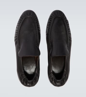 Soft Two leather loafers in black - The Row | Mytheresa