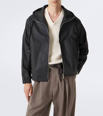 Hooded cotton jacket in black - Studio Nicholson | Mytheresa