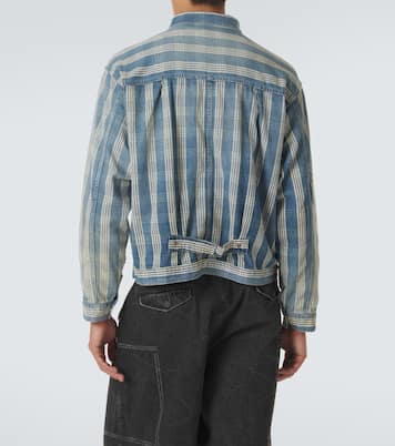 No.213 checked denim jacket in blue - A Presse | Mytheresa