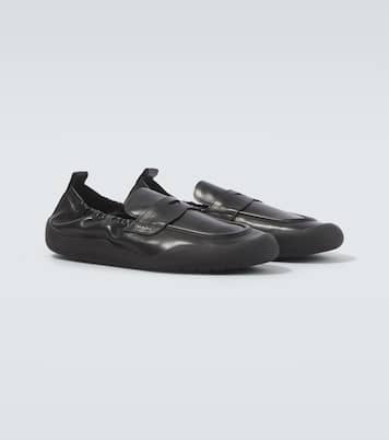 Leather loafers in black - Prada | Mytheresa