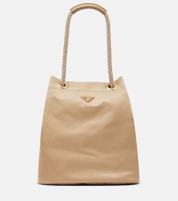 Prada Mariner Re-Nylon Large bucket bag in brown - Prada | Mytheresa