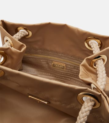 Prada Mariner Re-Nylon Large bucket bag in brown - Prada | Mytheresa