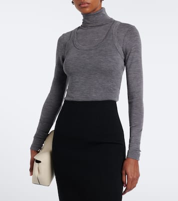 Wool jersey tank top in grey - Rohe | Mytheresa
