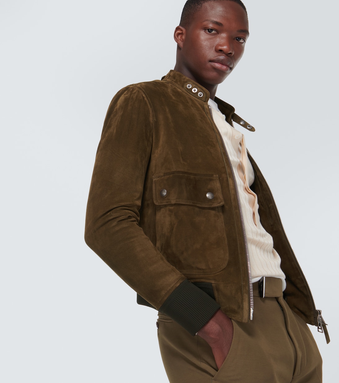 Mens suede jacket store