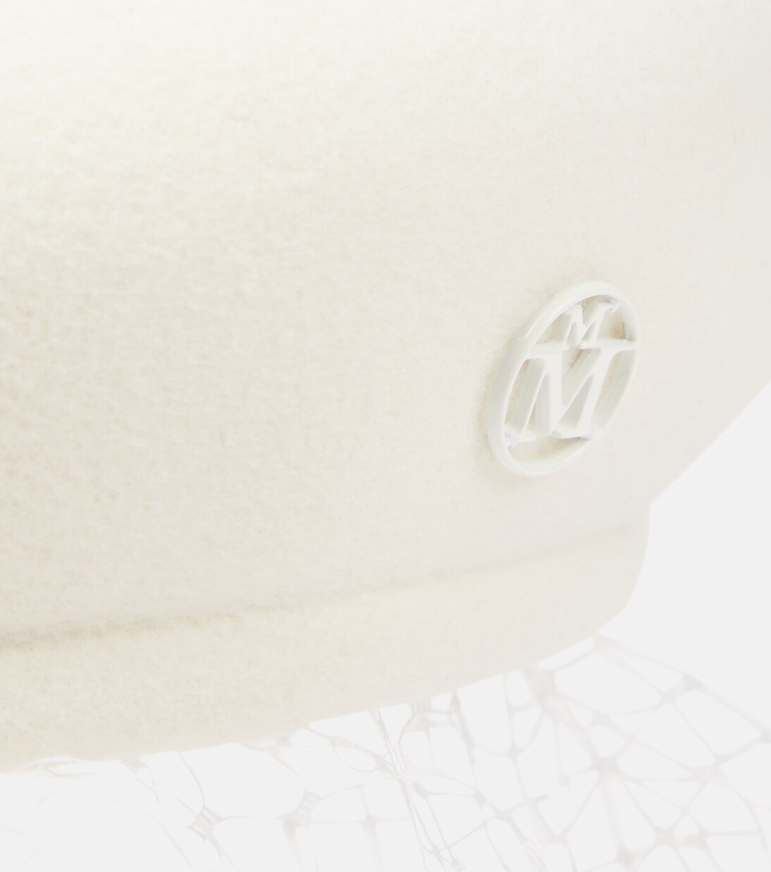 Bridal New Bonnie felted wool veil in white - Maison Michel | Mytheresa