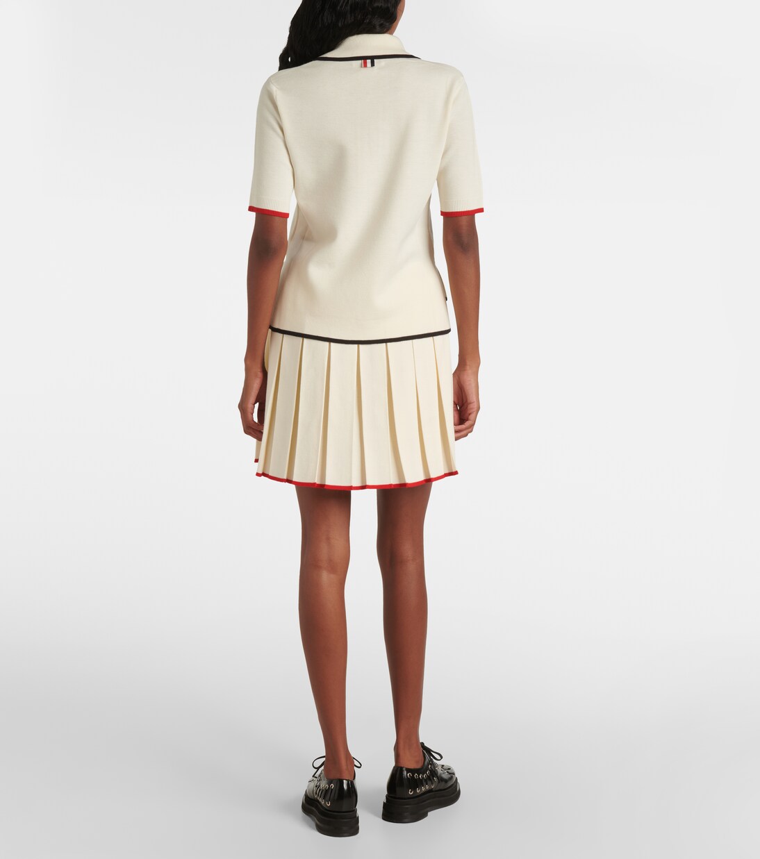 Polo Milano en laine en blanc – Thom Browne | Mytheresa