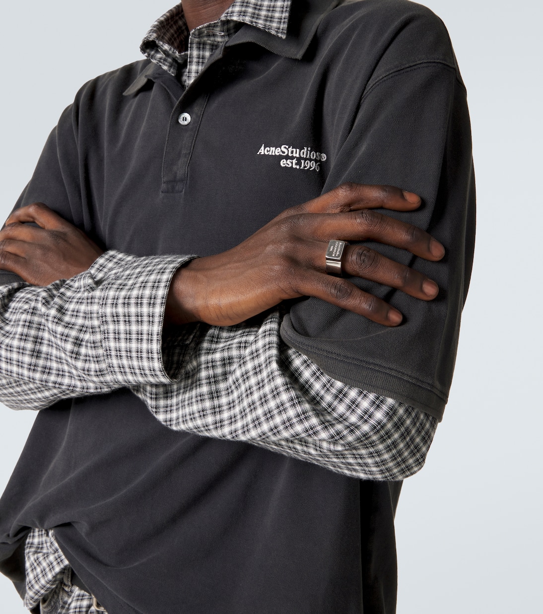 Logo ring in silver - Acne Studios | Mytheresa