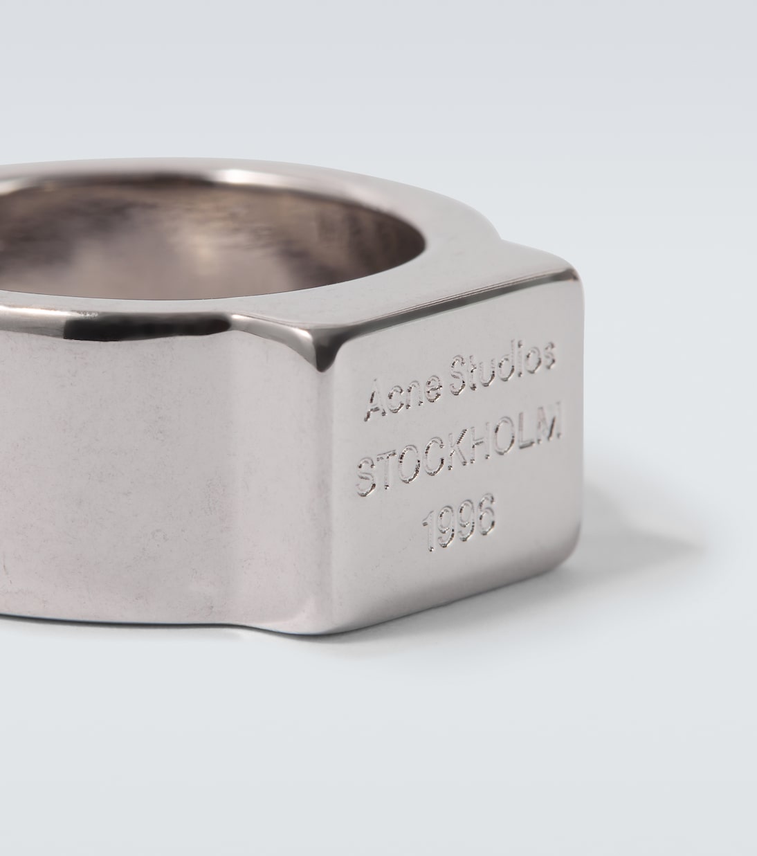 Logo ring in silver - Acne Studios | Mytheresa