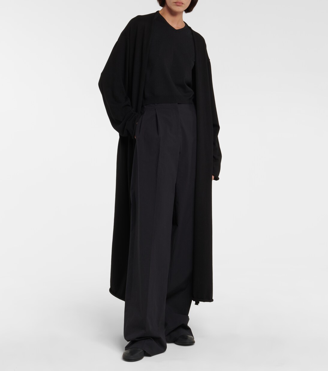 Tech leather loafers in black - The Row | Mytheresa