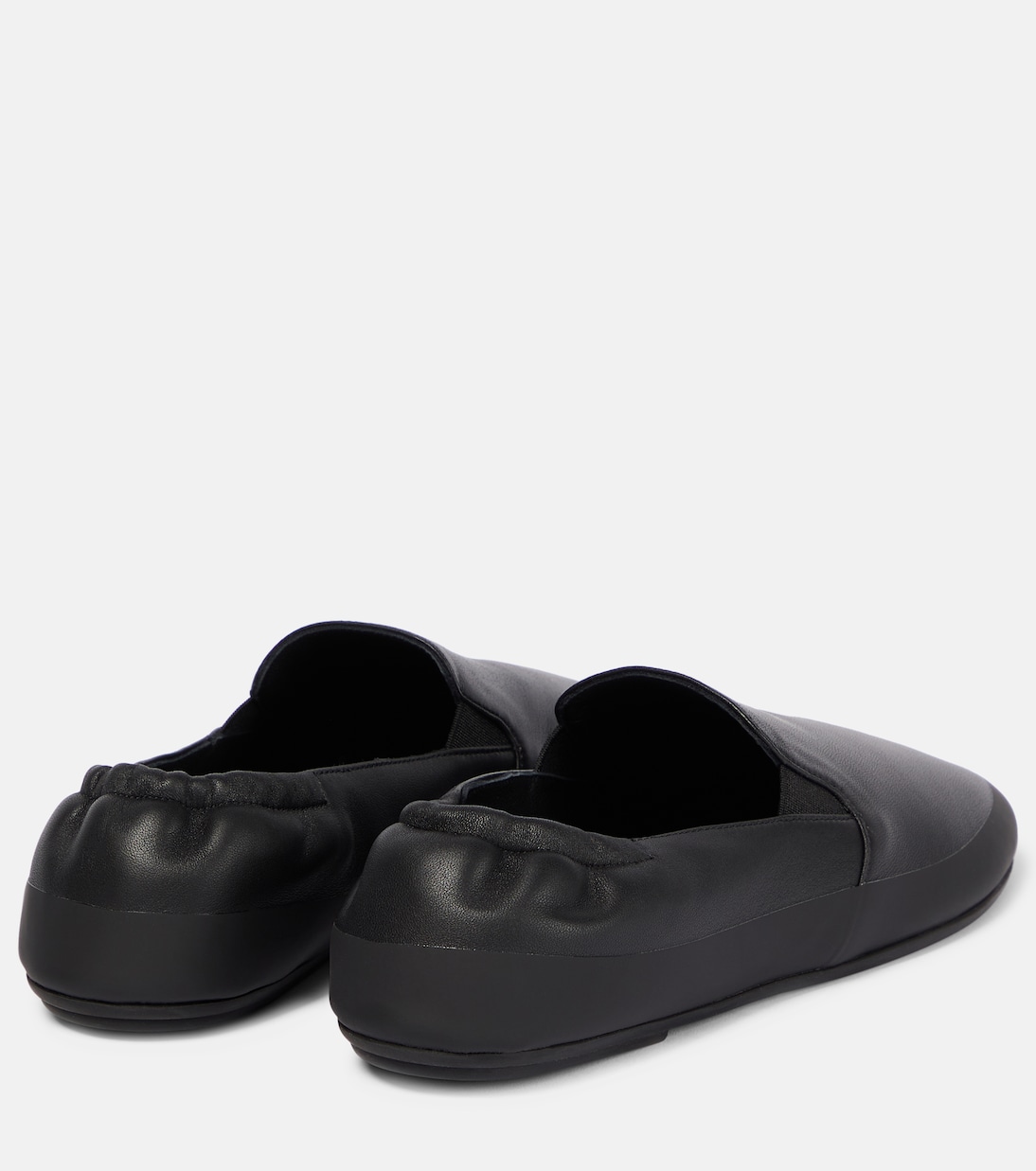 Tech leather loafers in black - The Row | Mytheresa