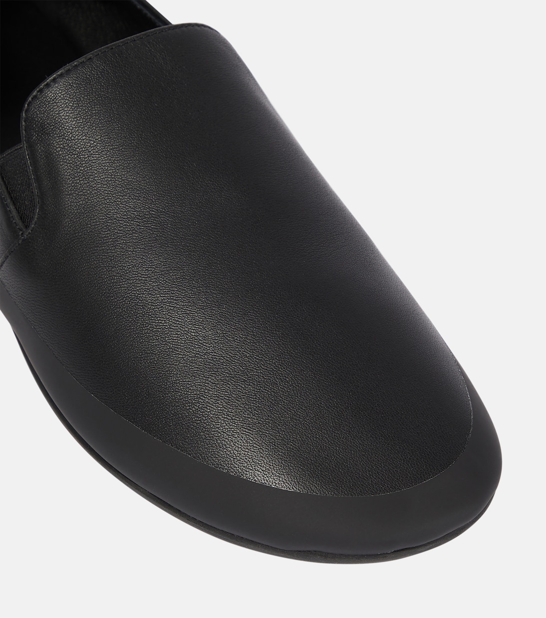 Tech leather loafers in black - The Row | Mytheresa