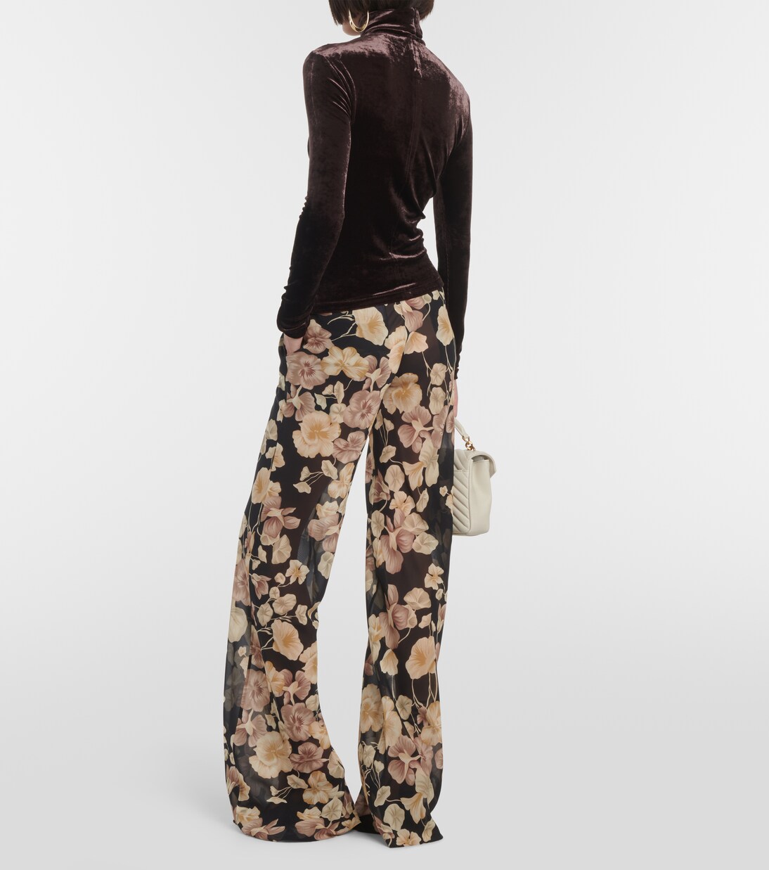 Top aus Samt in Braun - Saint Laurent | Mytheresa