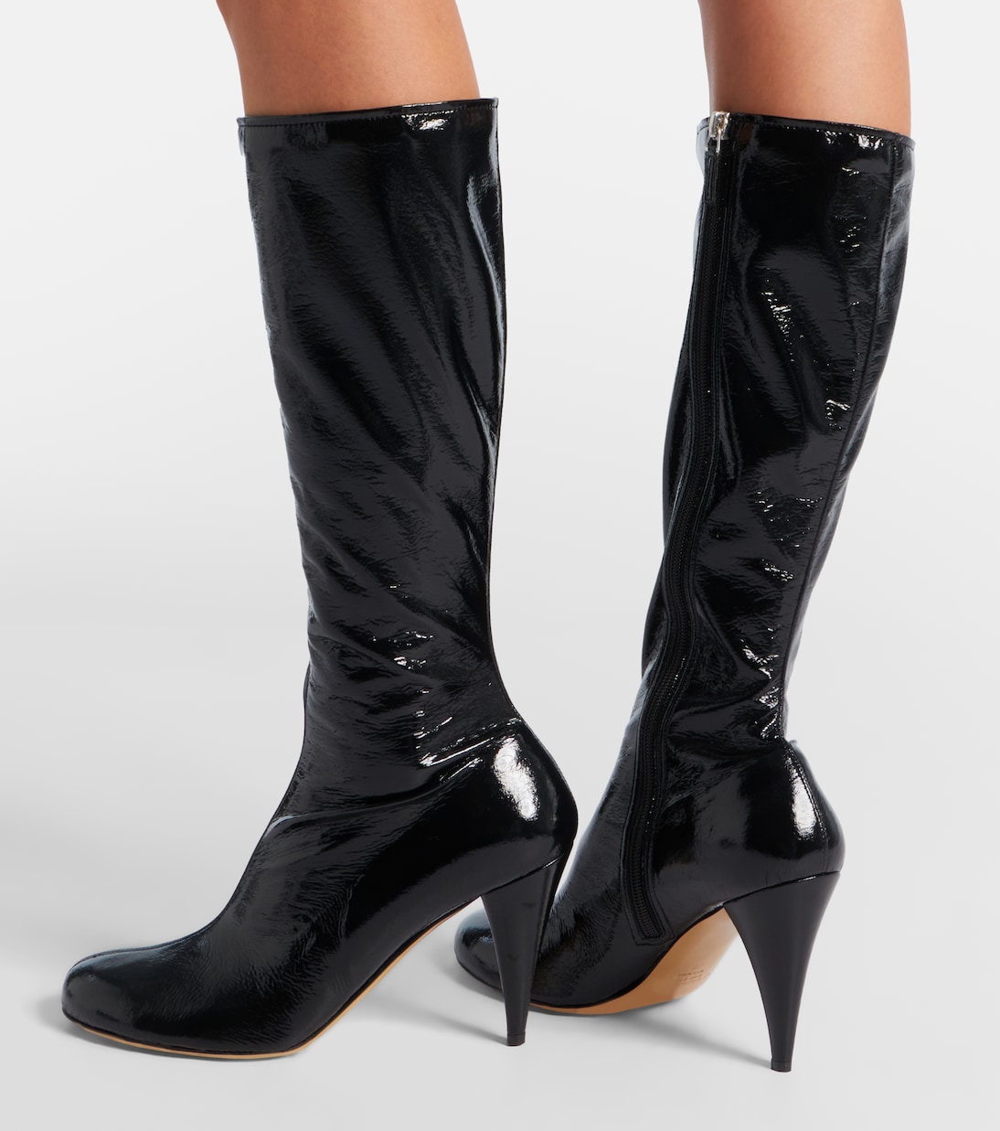 X Kim Sion Stiefel Madison 95 aus Lackleder in Schwarz - Le Monde Beryl ...