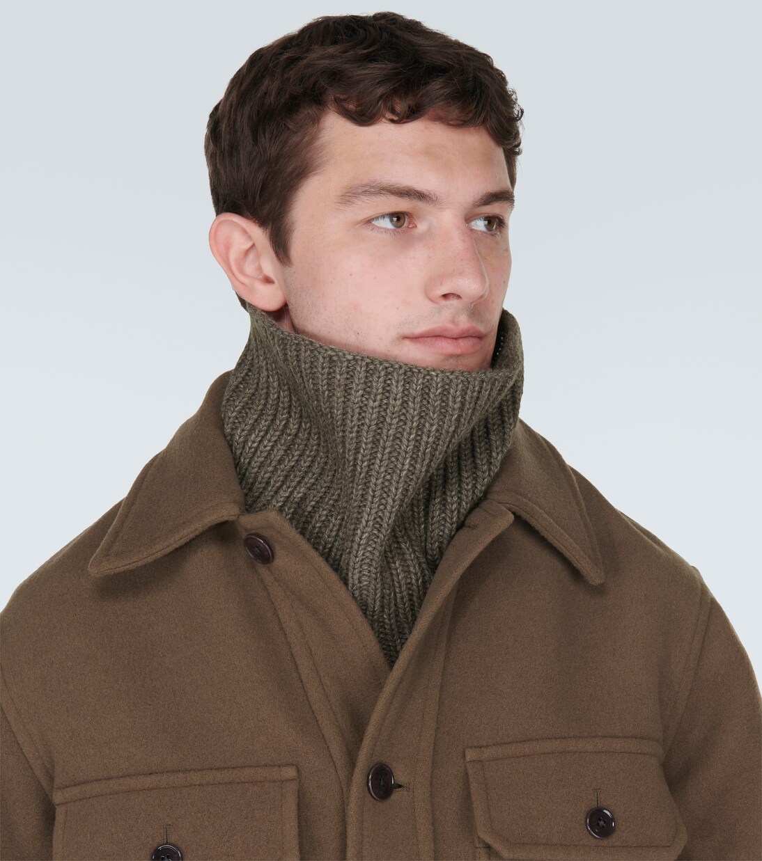 Ribbed knit Snood In Grey Lemaire Mytheresa Ribbed knit Snood In Grey Lemaire Mytheresa