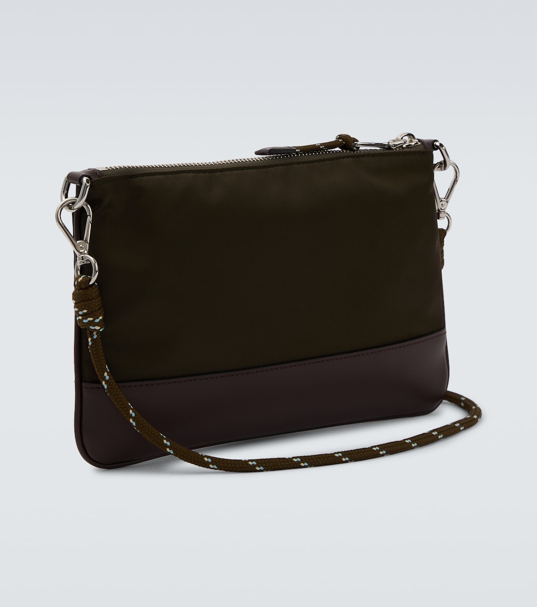 Pouch con correa Prada Speedrock de Re-Nylon en verde - Prada | Mytheresa