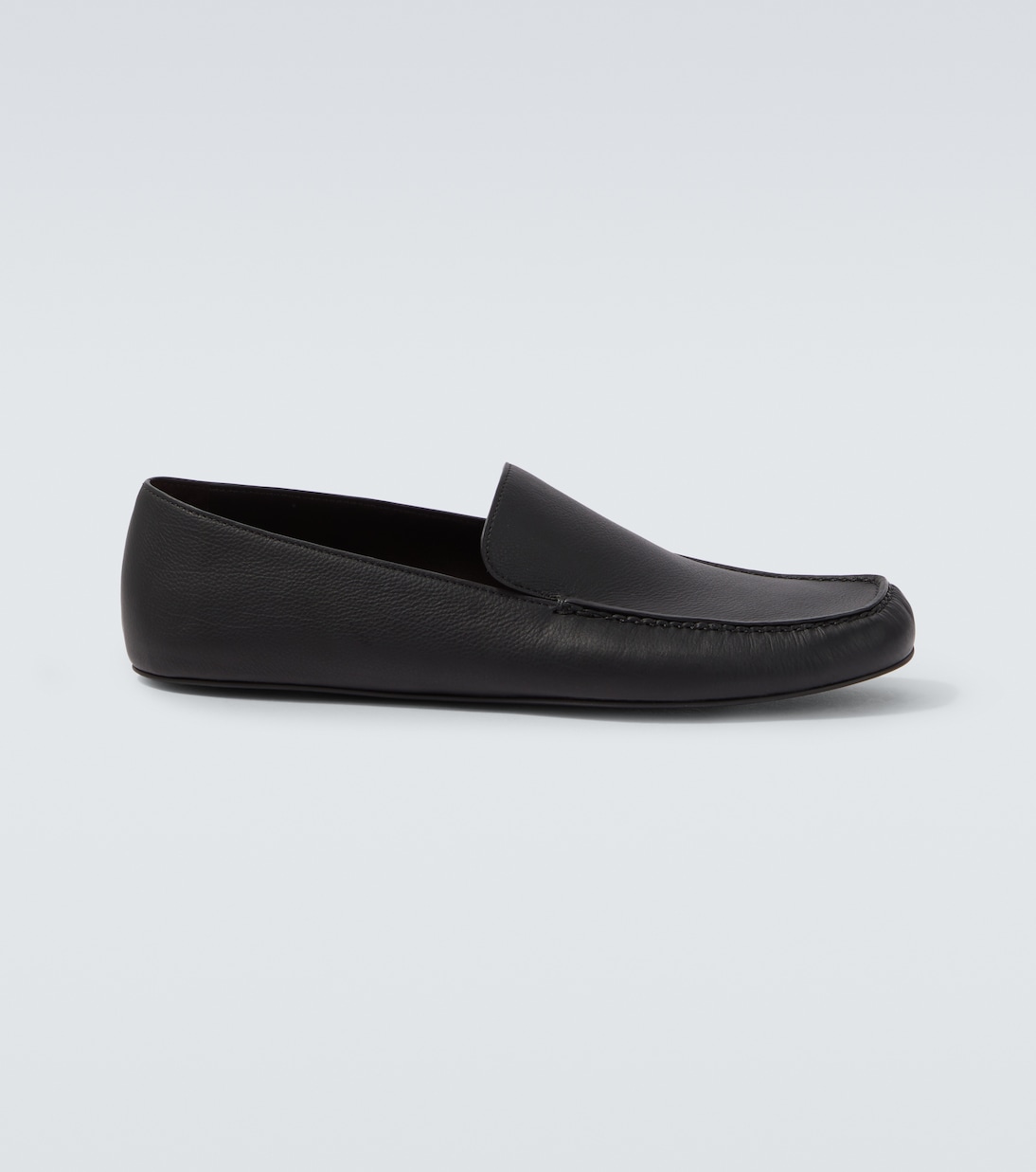 Leo leather loafers in black - The Row | Mytheresa