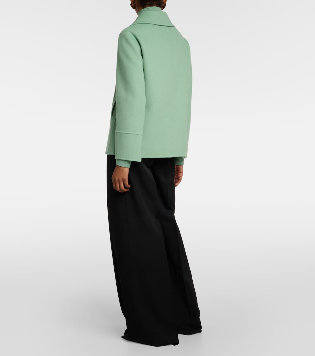 Moon wool jacket in green - S Max Mara | Mytheresa