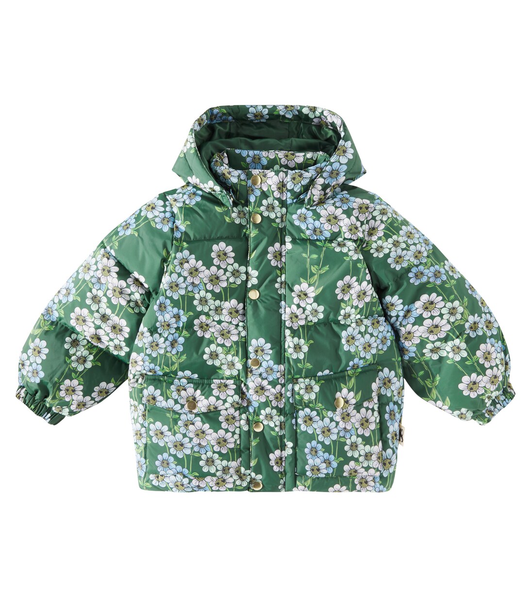 Daisys floral puffer jacket in green - Mini Rodini | Mytheresa