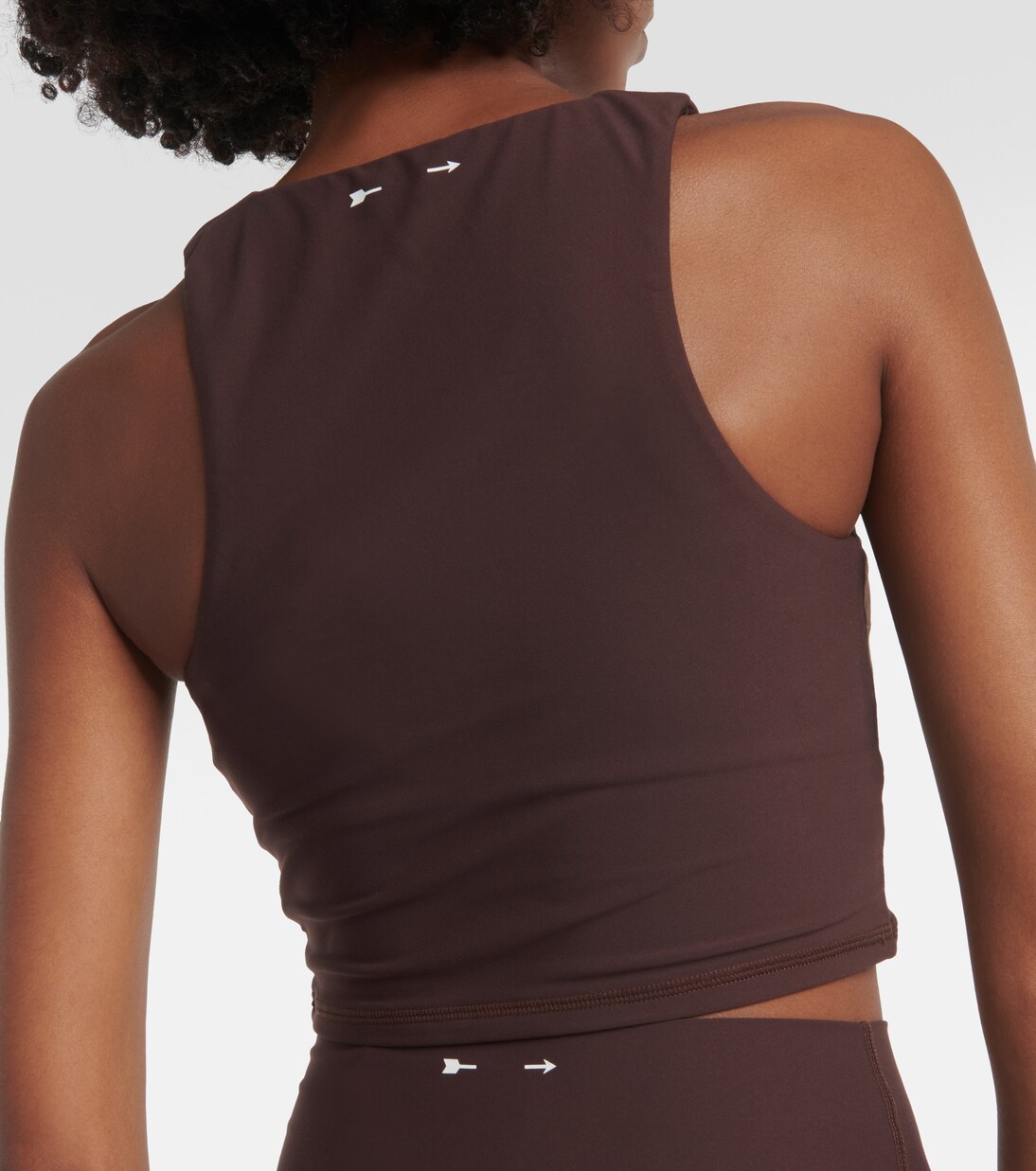 Cropped-Top Swing Jacinta in Braun - The Upside | Mytheresa