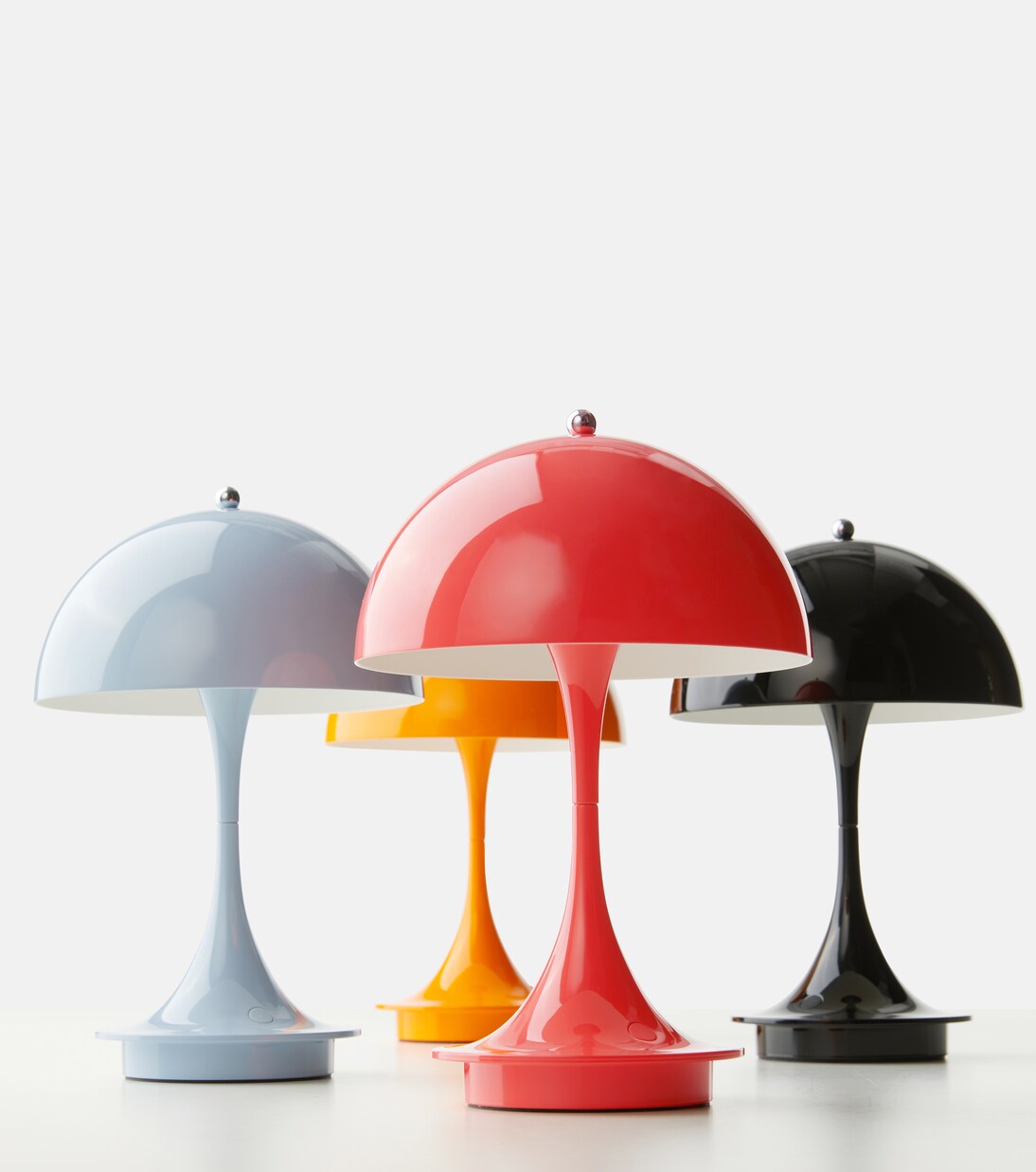 Panthella 160 portable lamp by Verner Panton in orange - Louis Poulsen ...