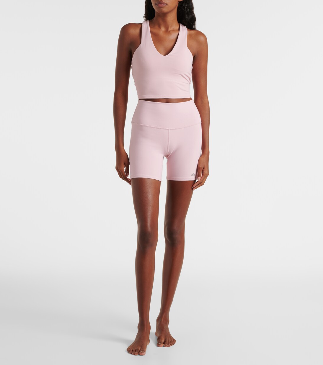 Shorts ciclistas 5" Airbrush en rosa - Alo Yoga | Mytheresa