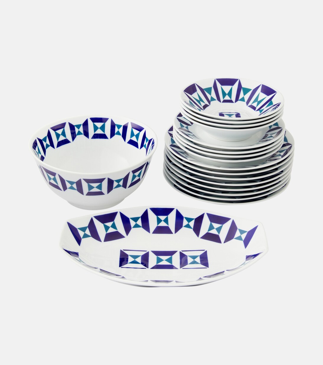 Paxarico 18-piece dinner service in multicoloured - Sargadelos | Mytheresa