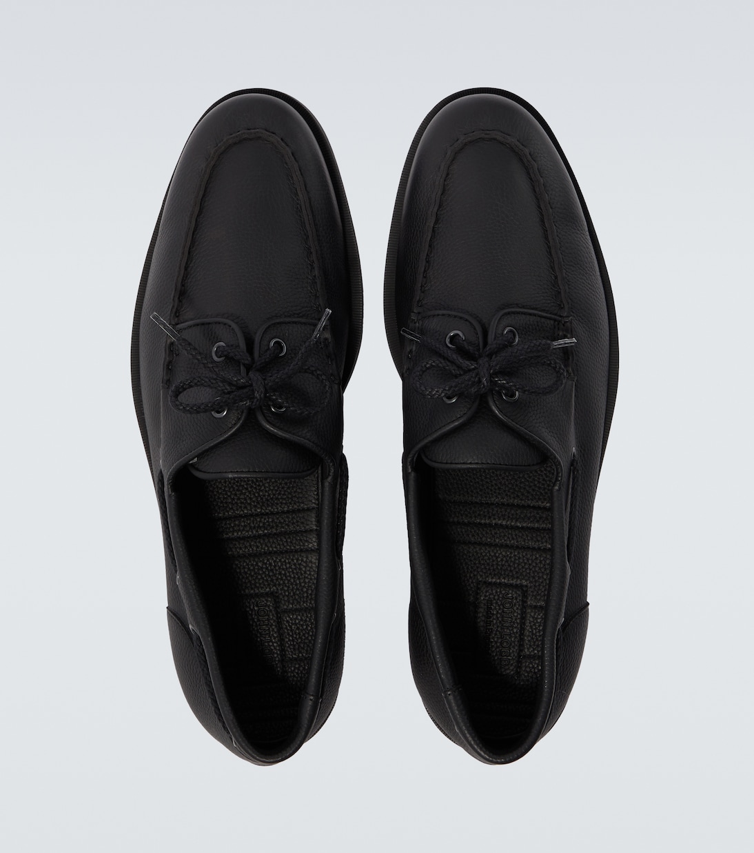 Náuticos Foil de piel en negro - John Lobb | Mytheresa