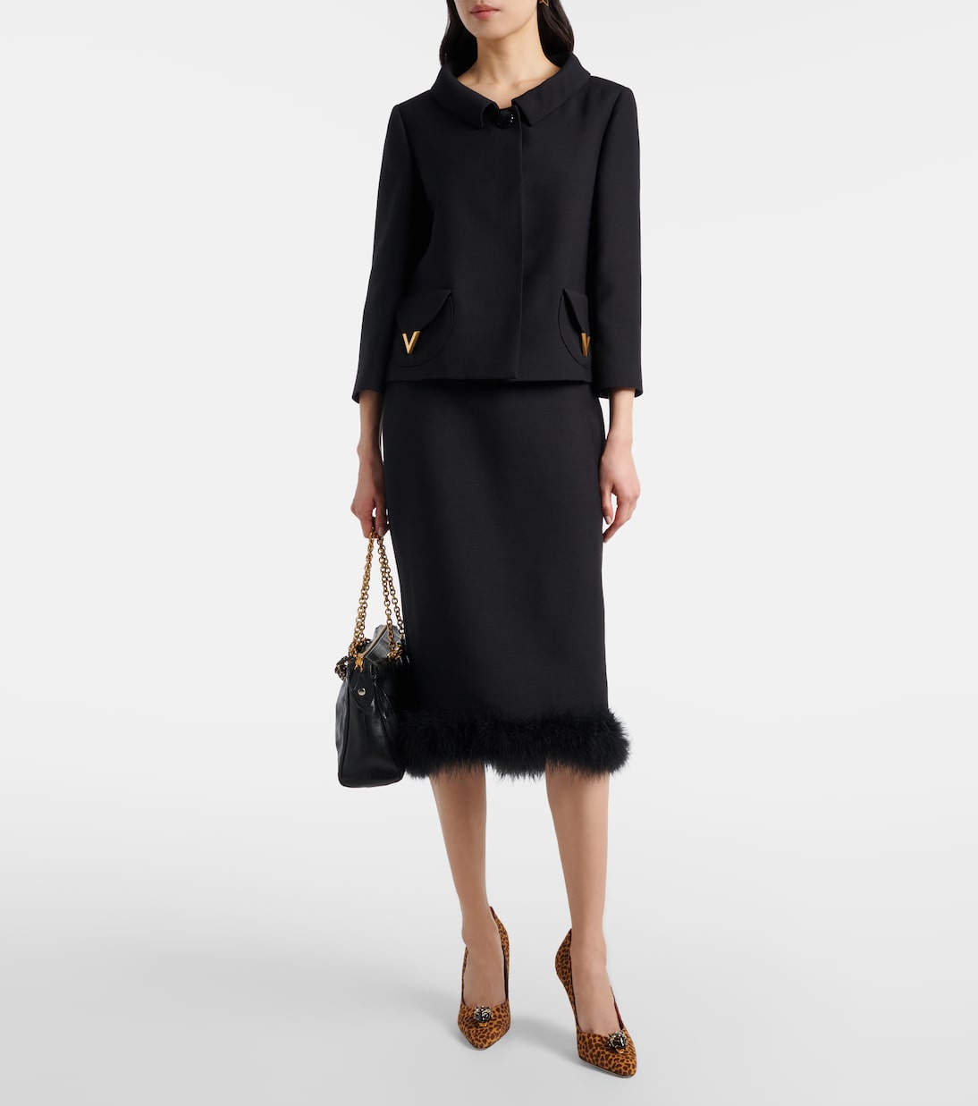 Pas De Chat leopard-print calf hair pumps in brown - Valentino Garavani ...