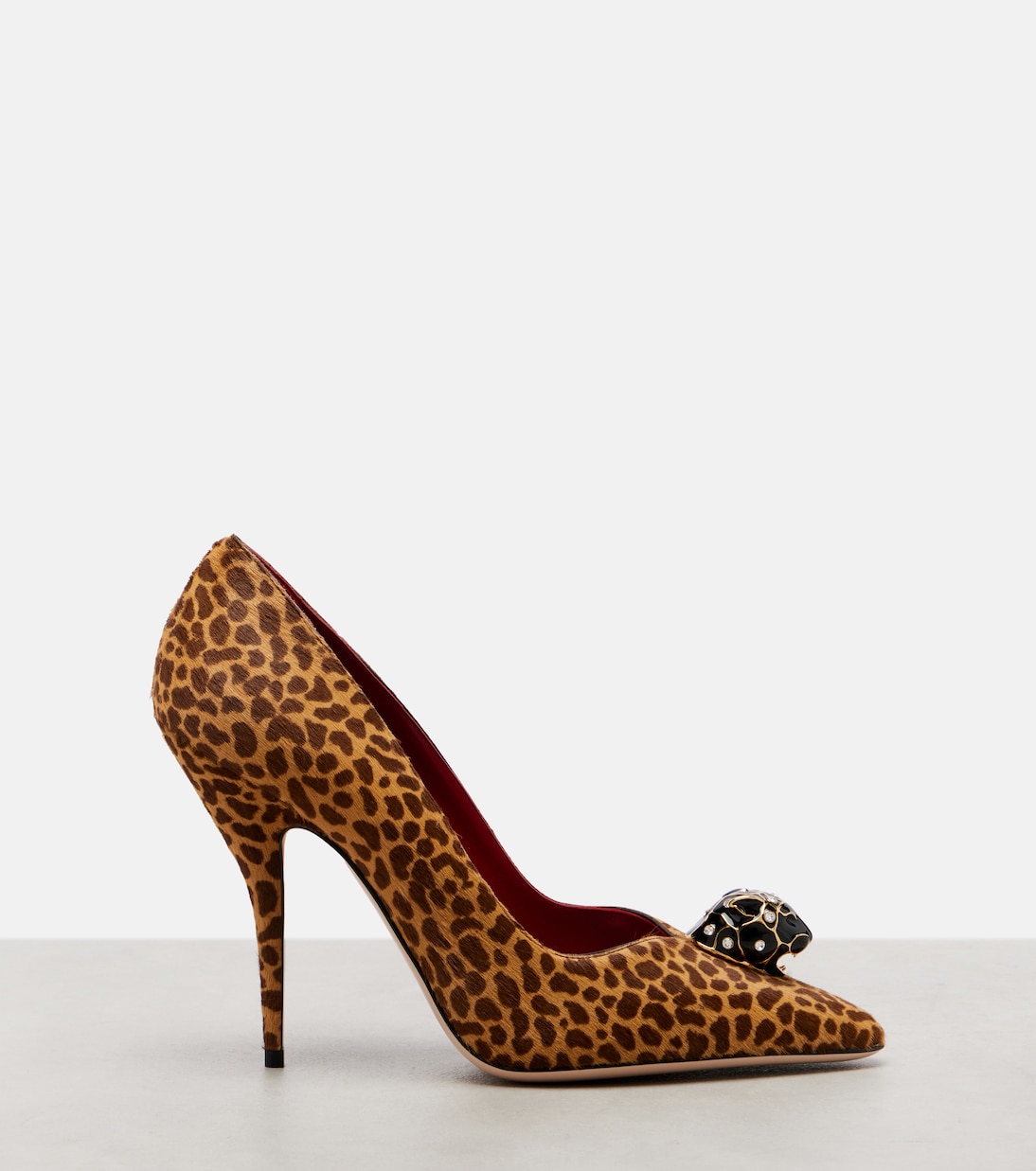 Pas De Chat leopard-print calf hair pumps in brown - Valentino Garavani ...