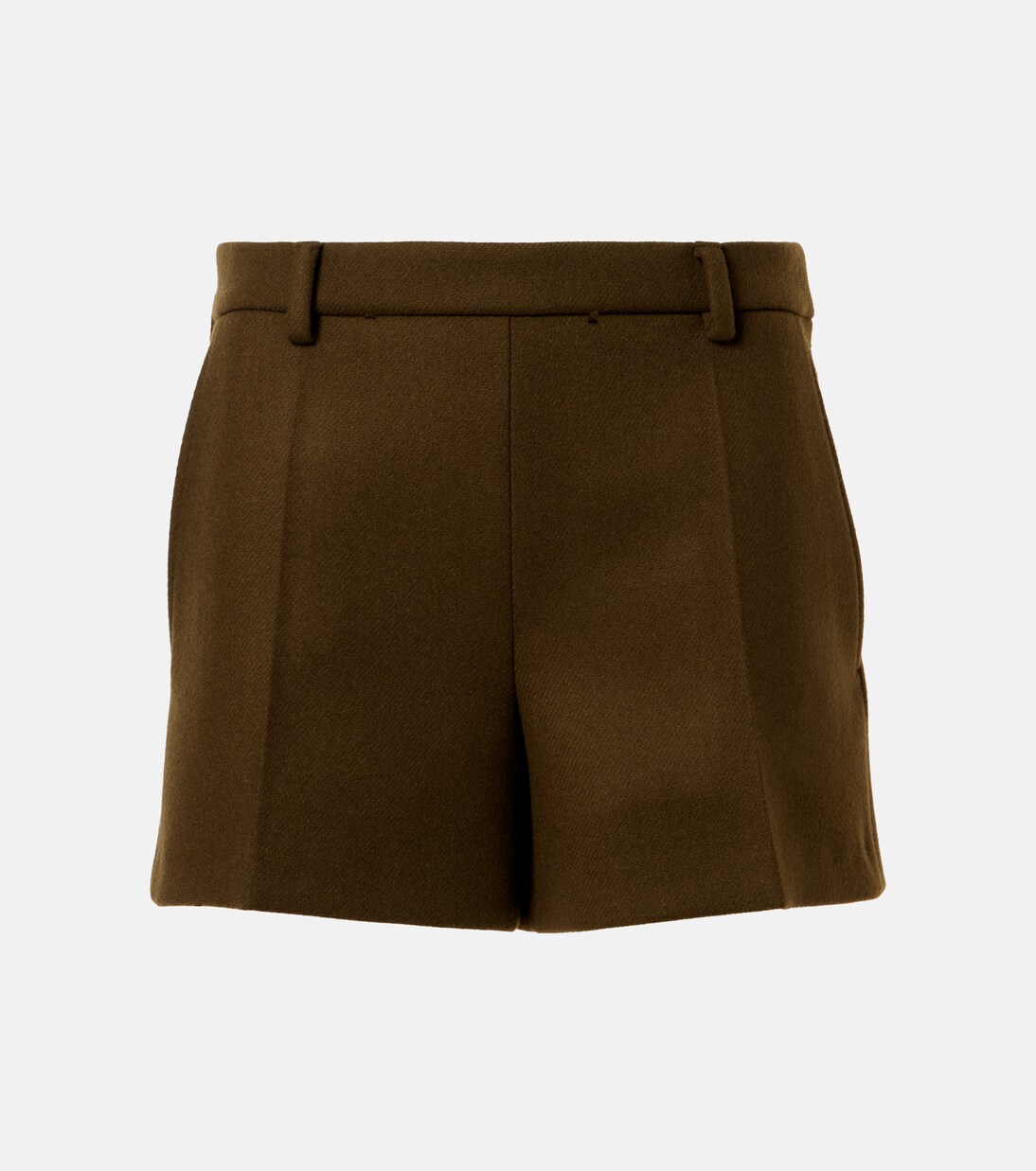 Wool crêpe shorts in brown - Gucci | Mytheresa