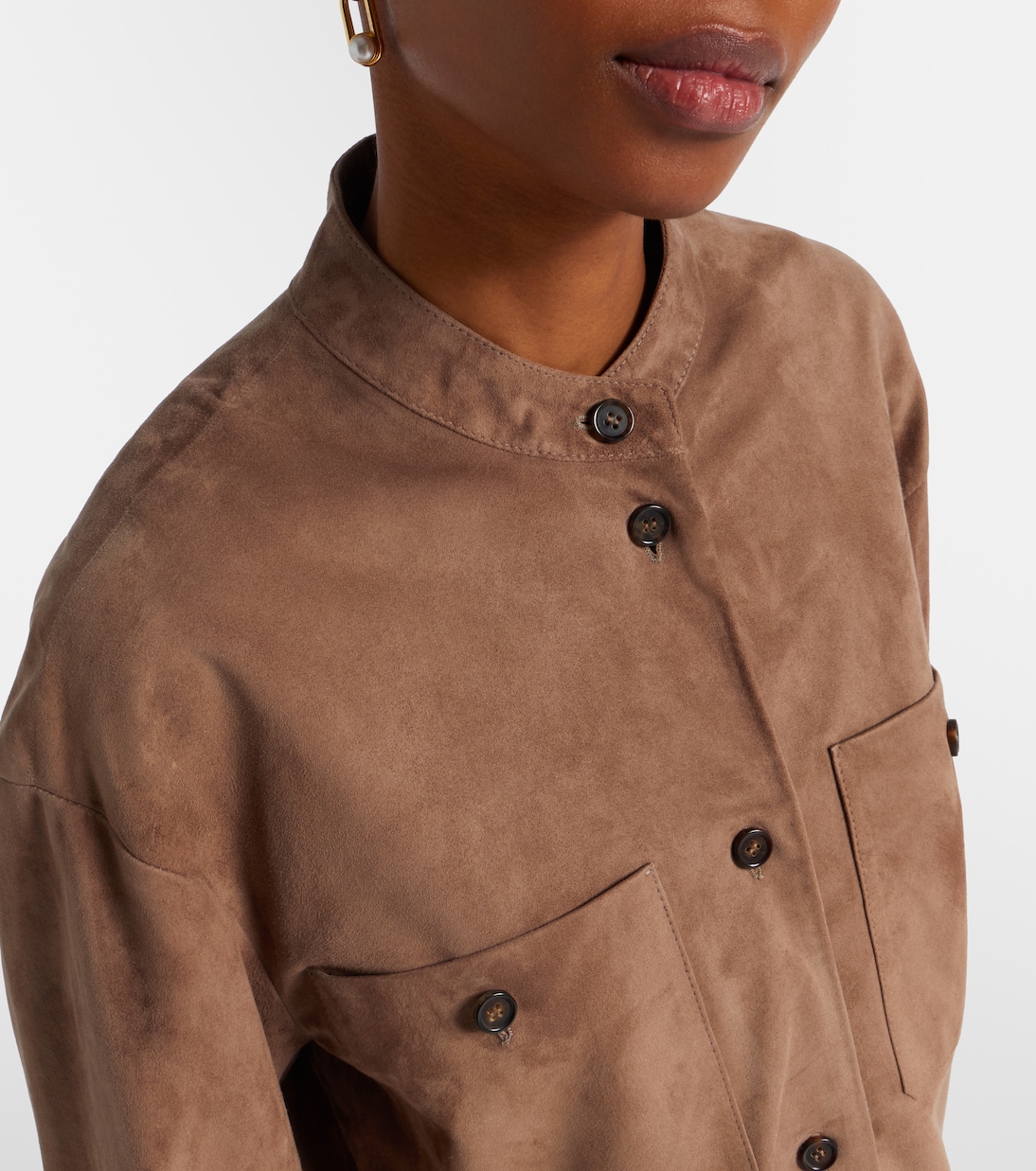 Melodia suede jacket in brown - S Max Mara | Mytheresa