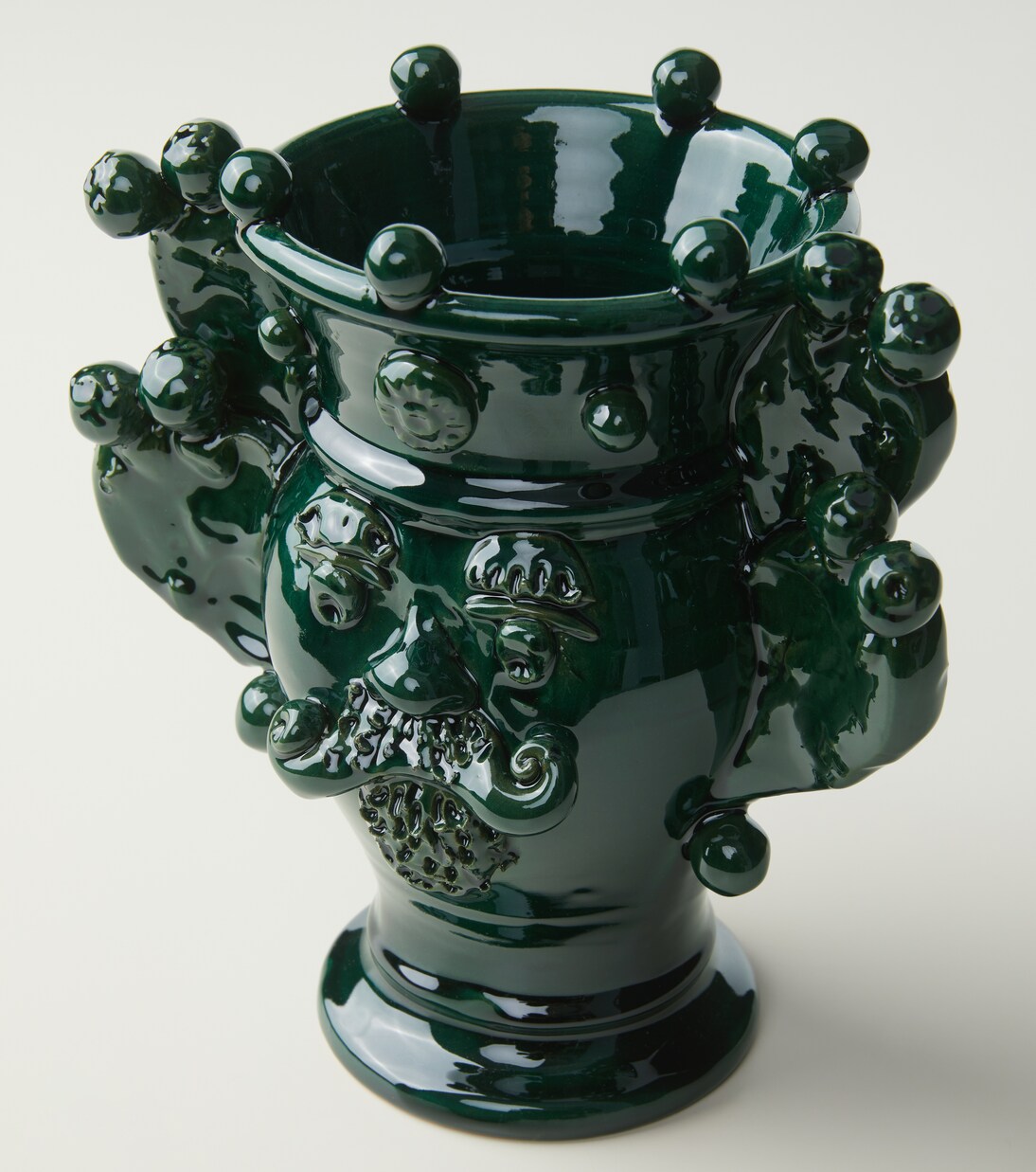 Sicilian ceramic vase in green - Les Ottomans | Mytheresa