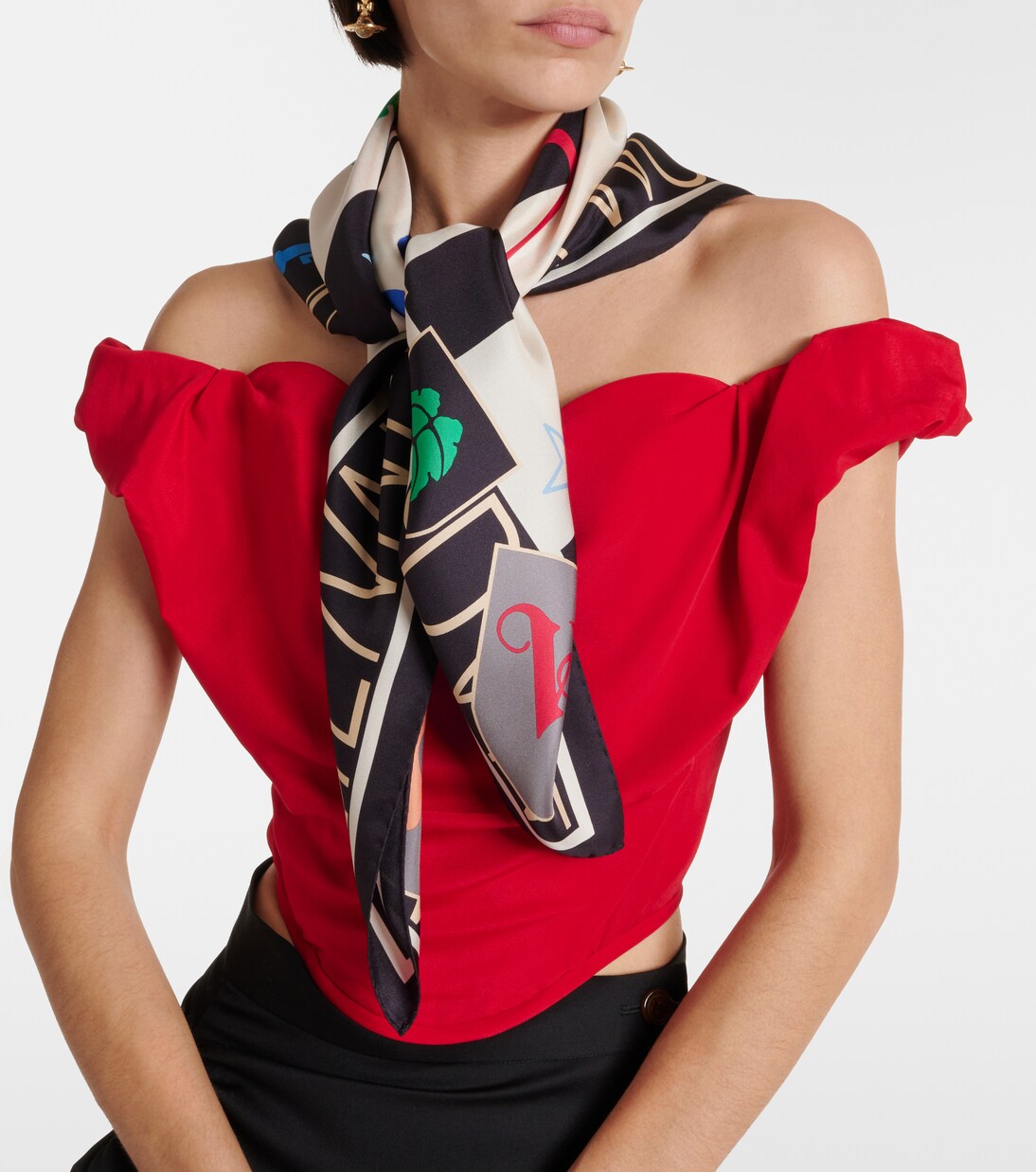 Scarf square silk store