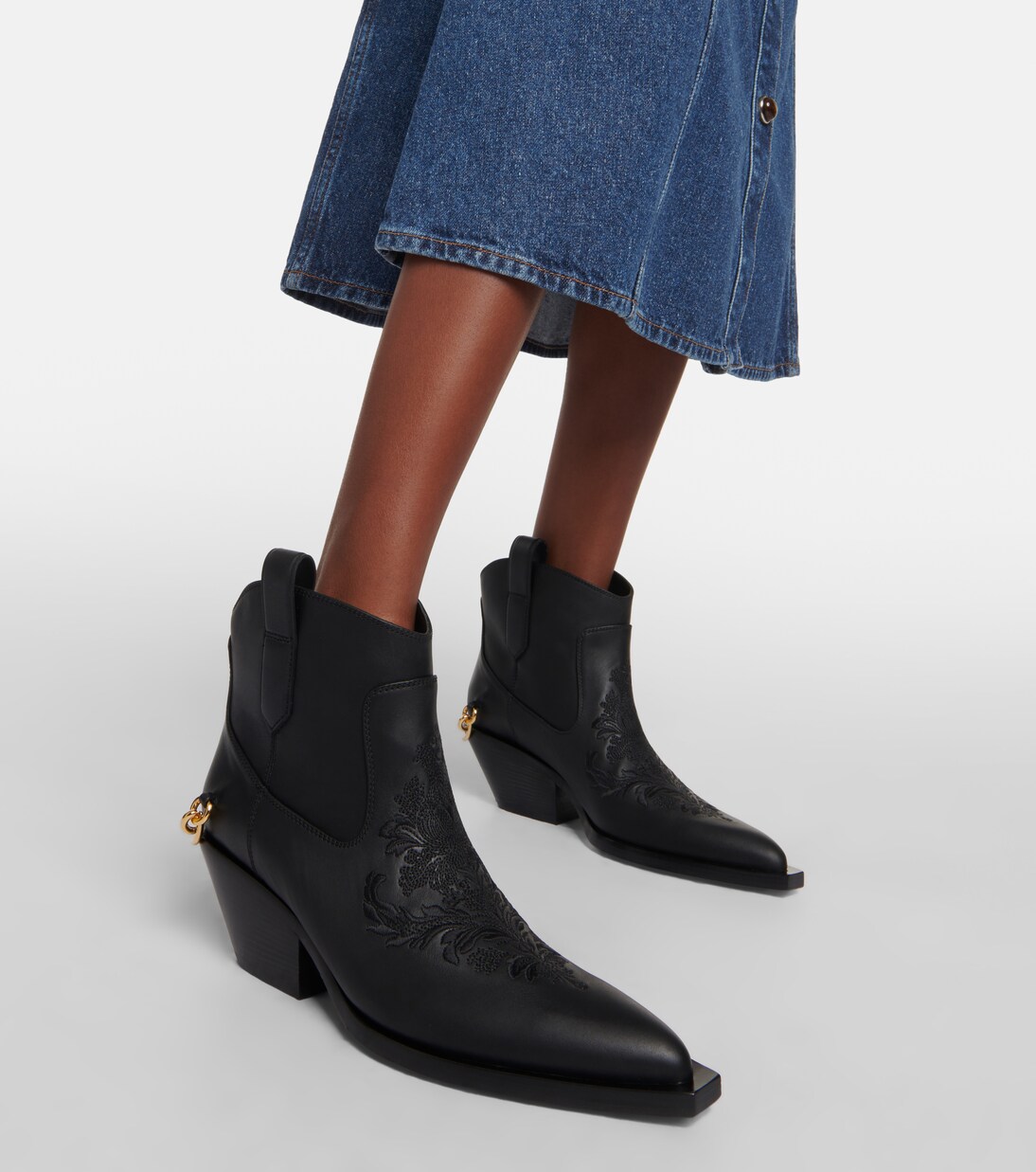 Duncan leather ankle boots in black - Zimmermann | Mytheresa