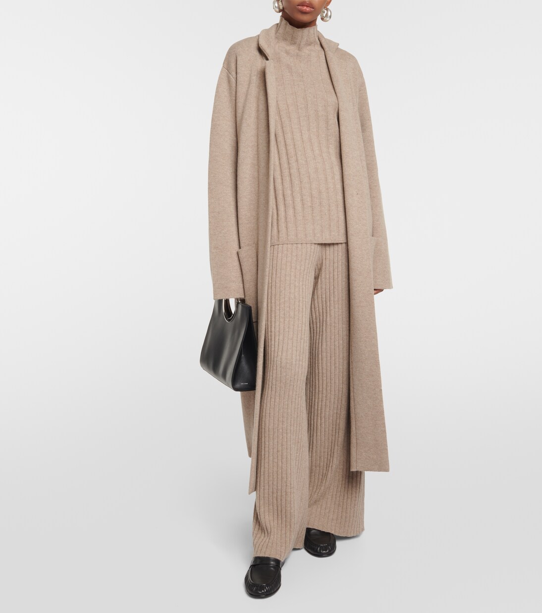 Delia cashmere flared pants in brown - Lisa Yang | Mytheresa