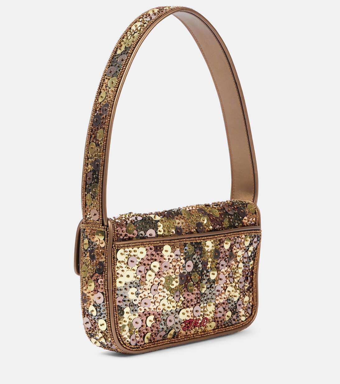 Bolso Tommy Small con lentejuelas en dorado - Staud | Mytheresa