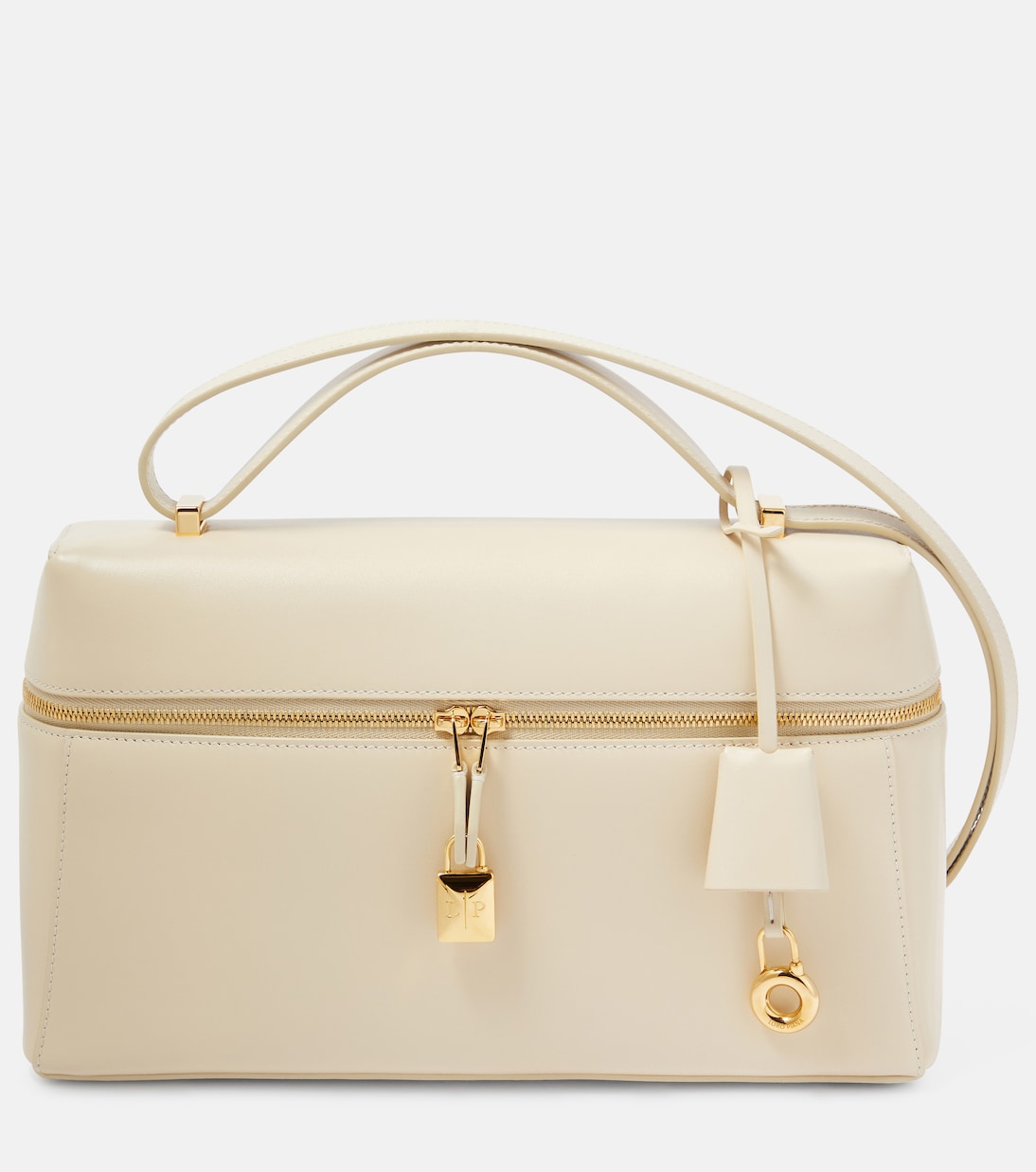 Extra Pocket leather shoulder bag in beige - Loro Piana | Mytheresa
