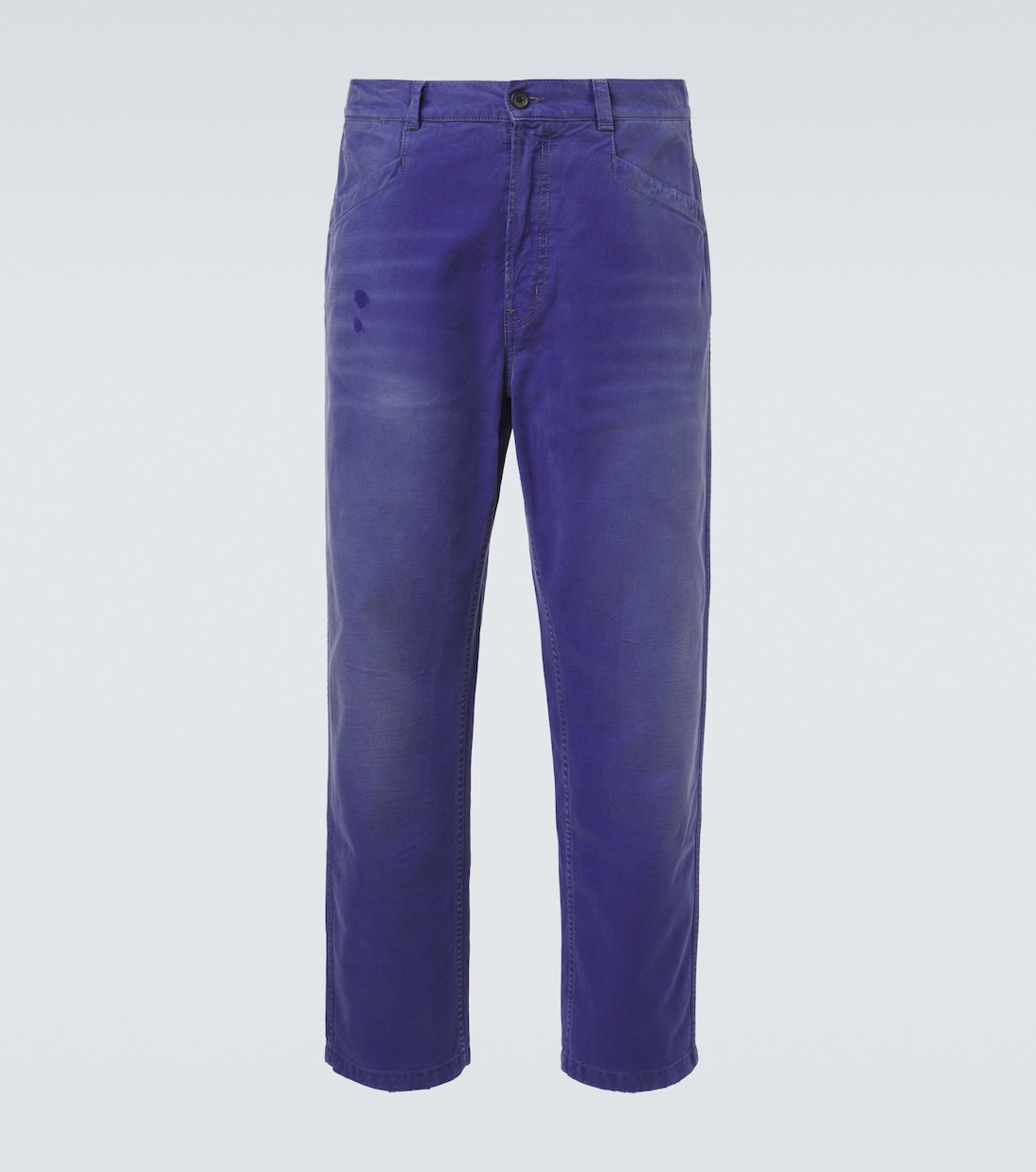 Jeans rectos en azul - Prada | Mytheresa