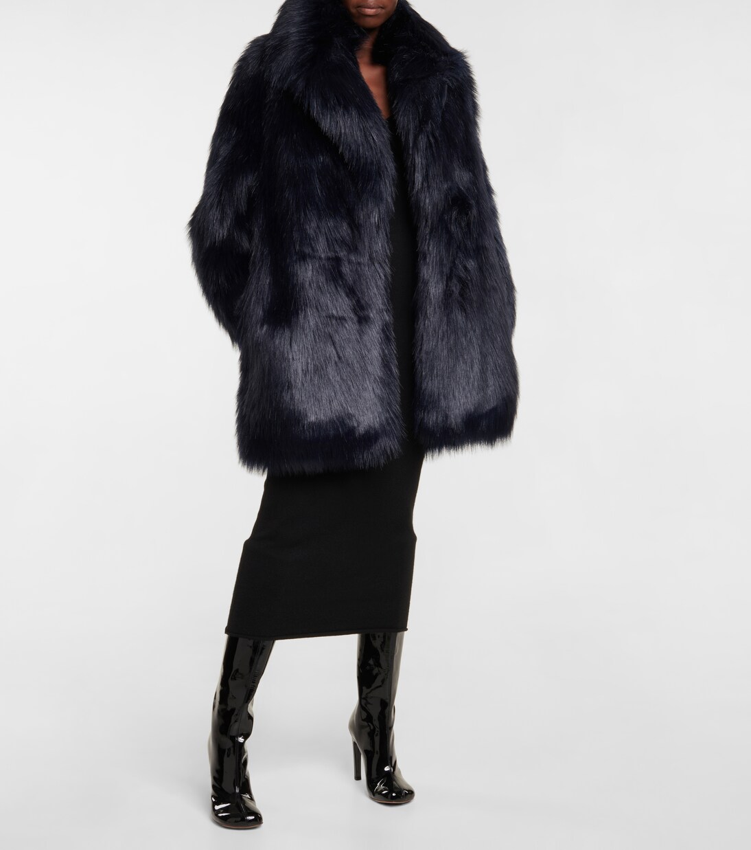 Raid faux fur coat in blue - Sportmax | Mytheresa
