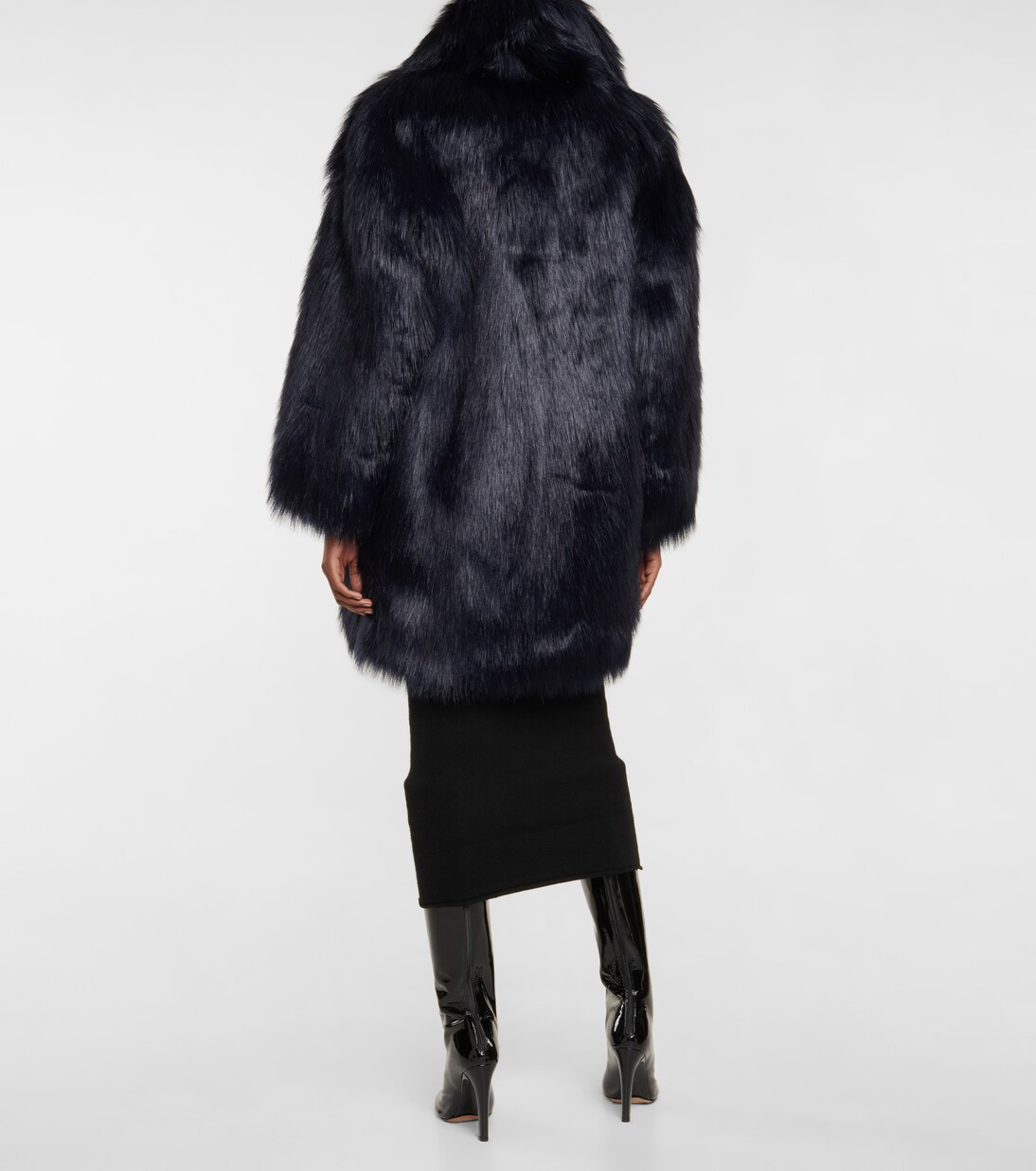 Raid faux fur coat in blue - Sportmax | Mytheresa