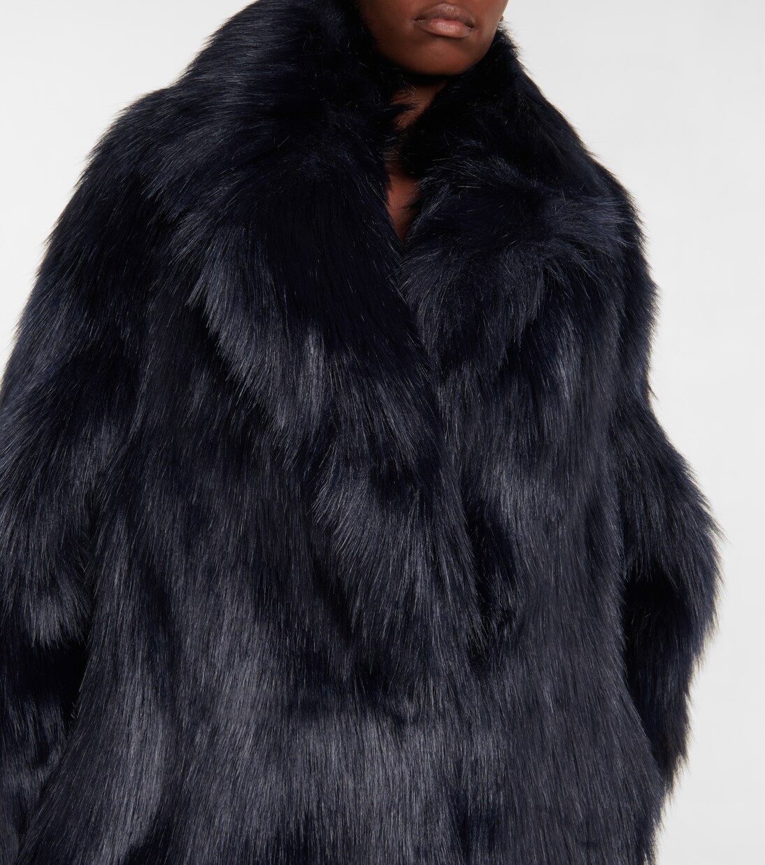 Raid faux fur coat in blue - Sportmax | Mytheresa