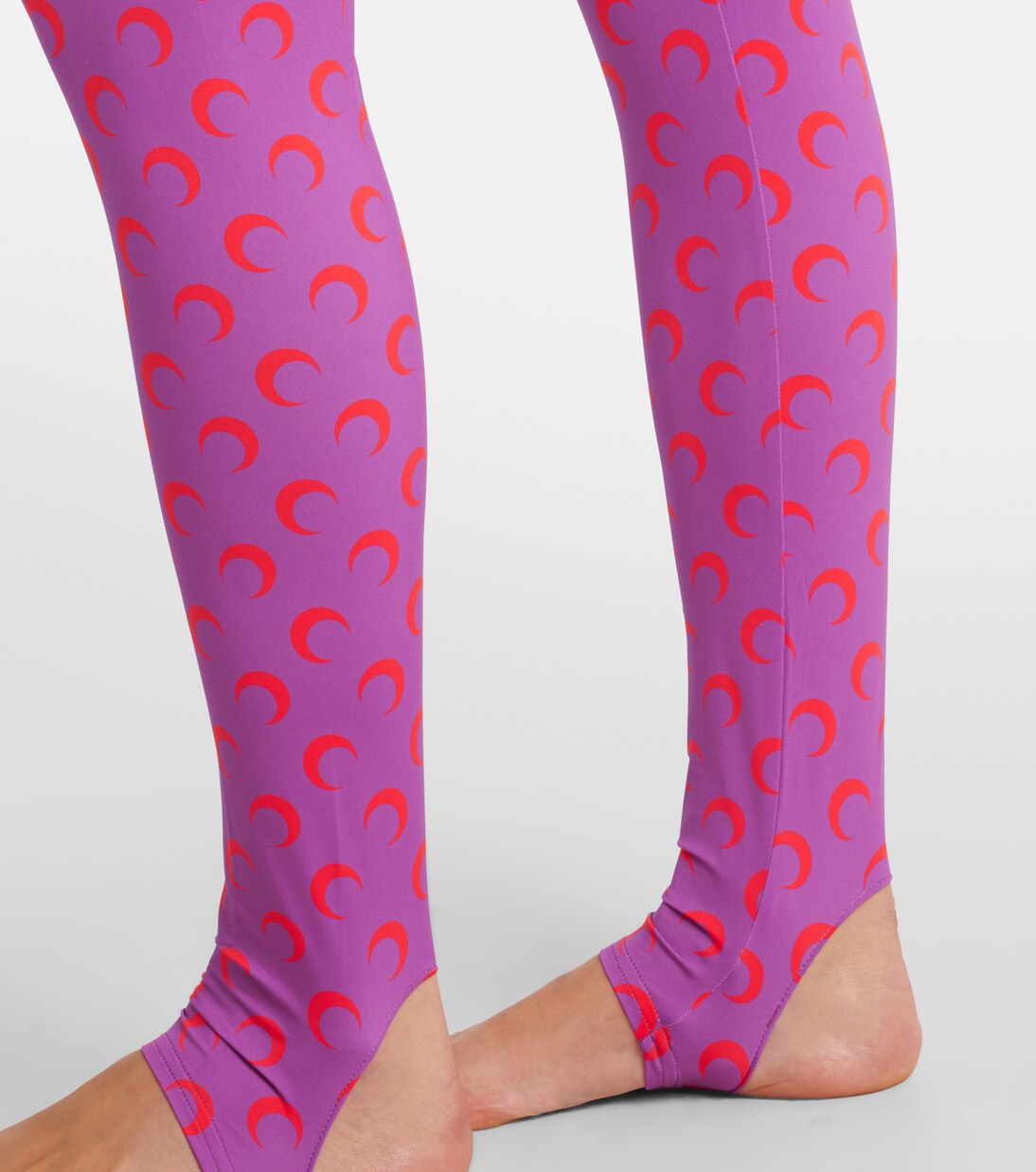 All Over Moon high rise jersey leggings in purple Marine Serre Mytheresa