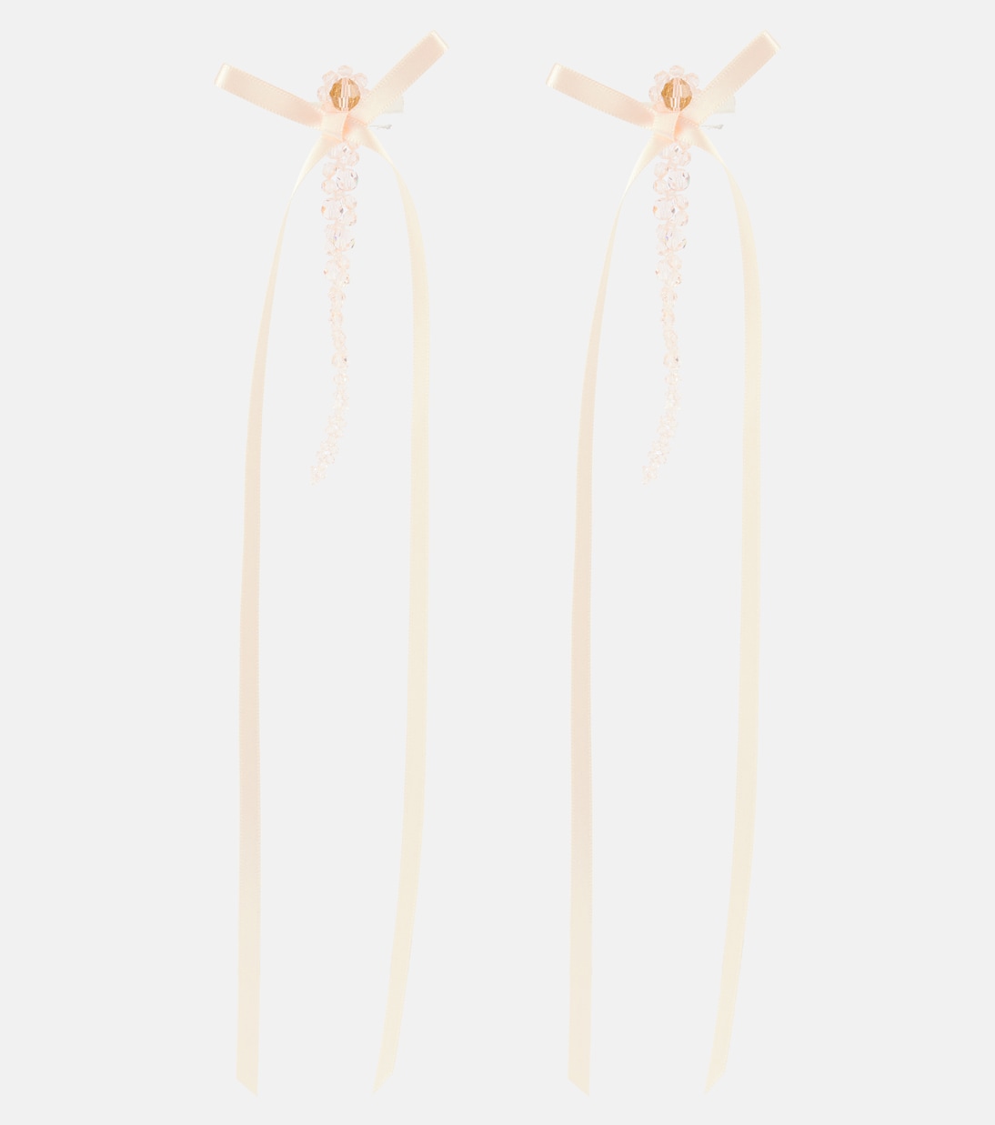 Bow Ribbon earrings in pink - Simone Rocha | Mytheresa