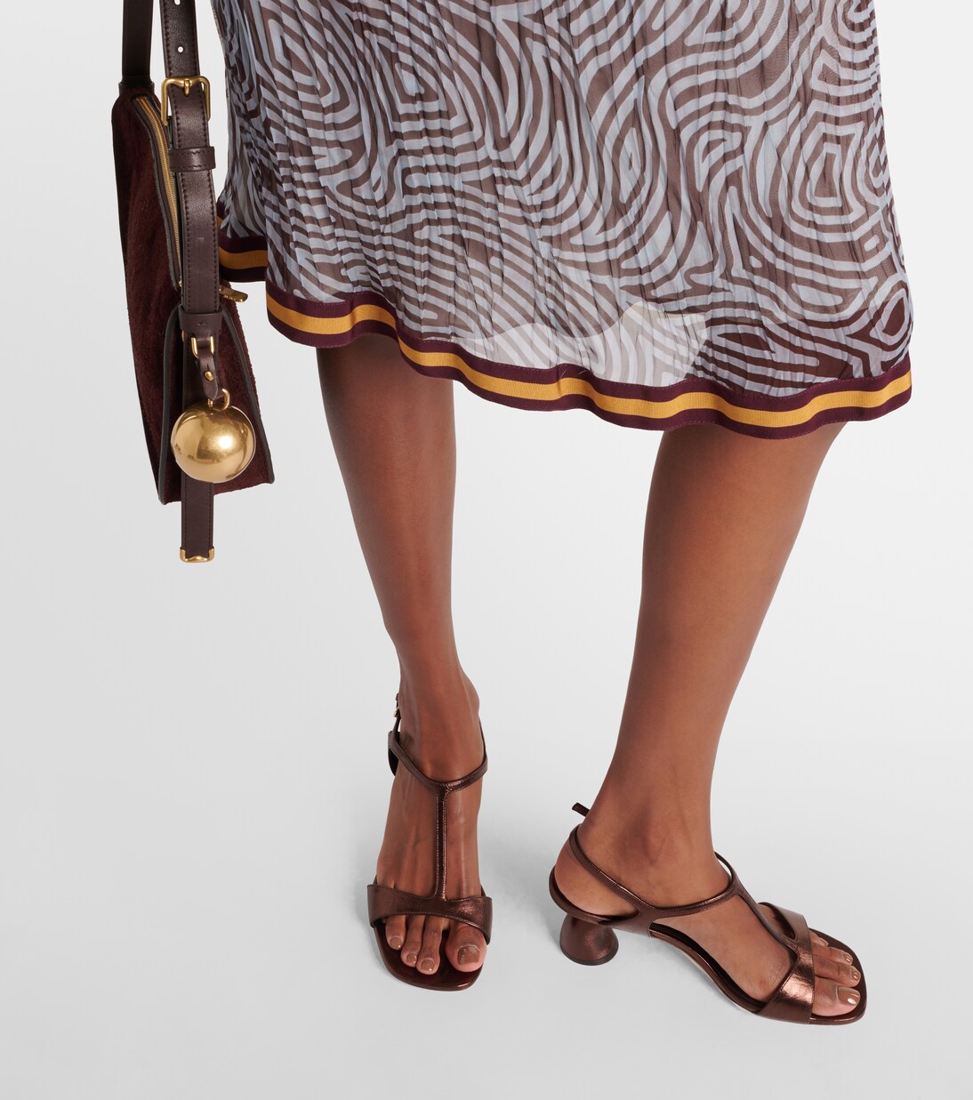 65 metallic leather slingback sandals in metallic - Dries 65 metallic leather slingback sandals in metallic - Dries