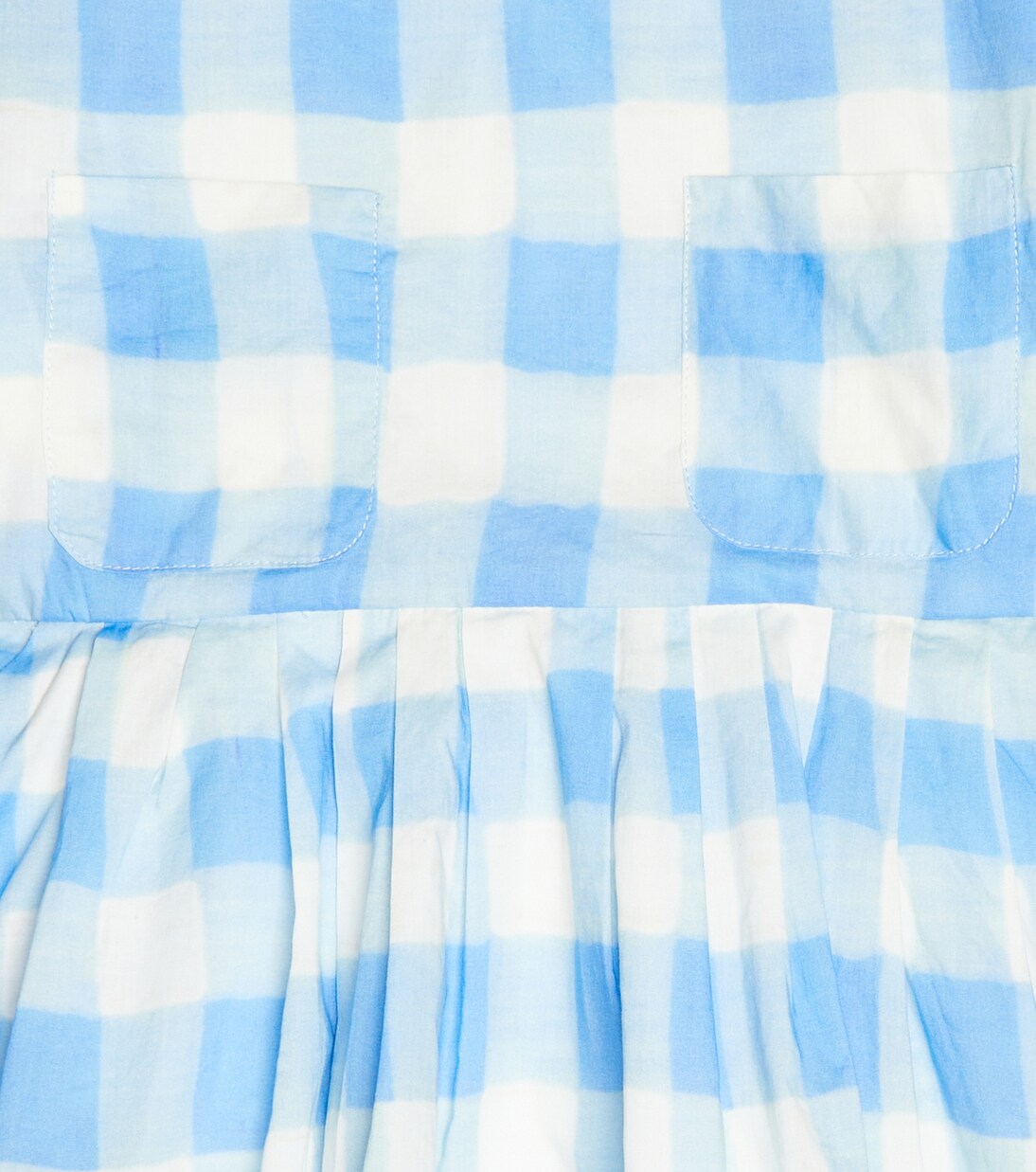 Checked cotton dress in blue - Morley | Mytheresa