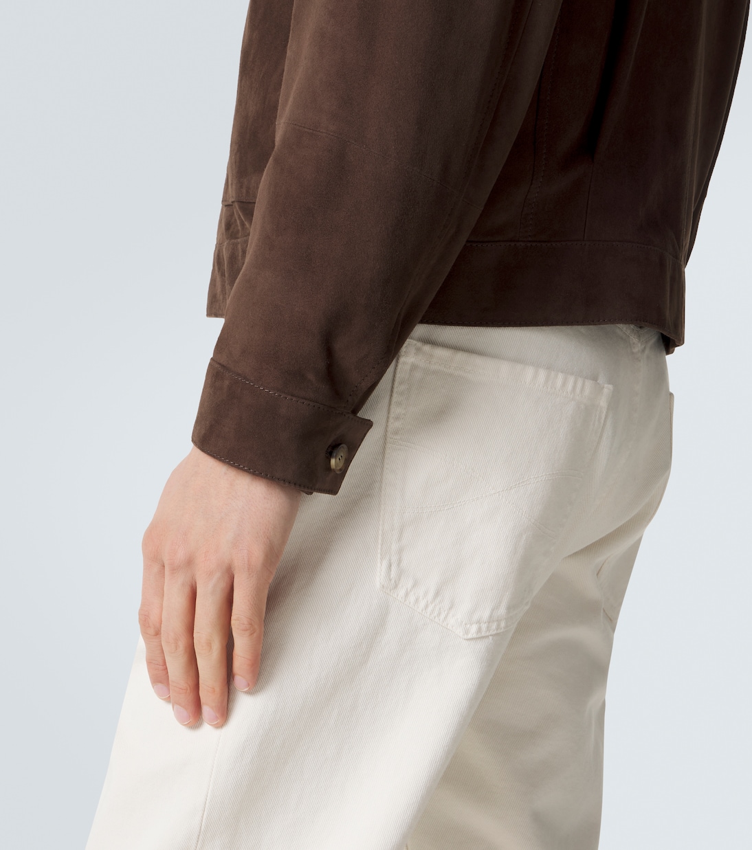 Suede jacket in brown - Brunello Cucinelli | Mytheresa