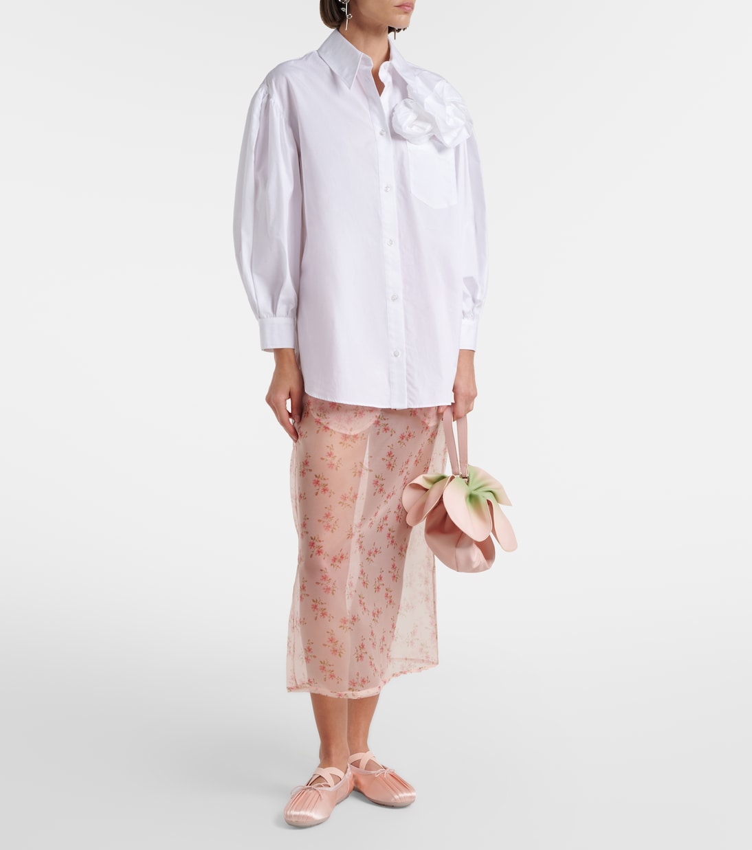 Leather shoulder bag in pink - Simone Rocha | Mytheresa