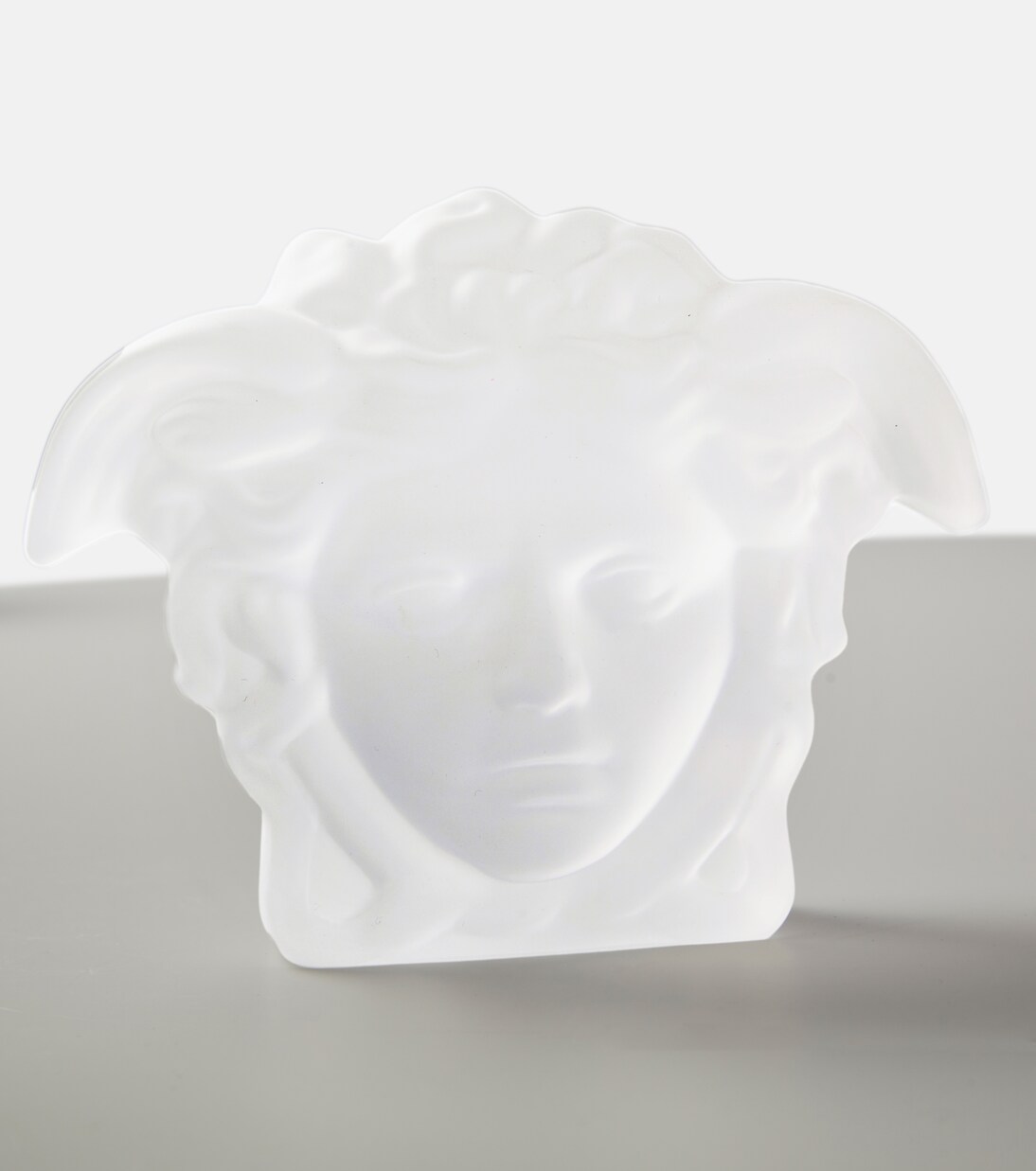 Medusa Lumiere crystal paperweight in white - Versace Home | Mytheresa